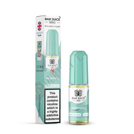 Bar Juice 5000 Menthol Nic Salt 10ml — Vapesdirect