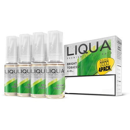 Buy Liqua 10ml 4-Pack Bright Tobacco - Liqua 4 pack - Vapes Direct