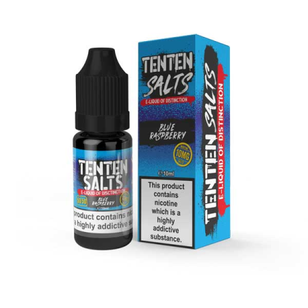 Buy TenTen Salts 10ml - Blue Raspberry - TenTen Salts - Vapes Direct